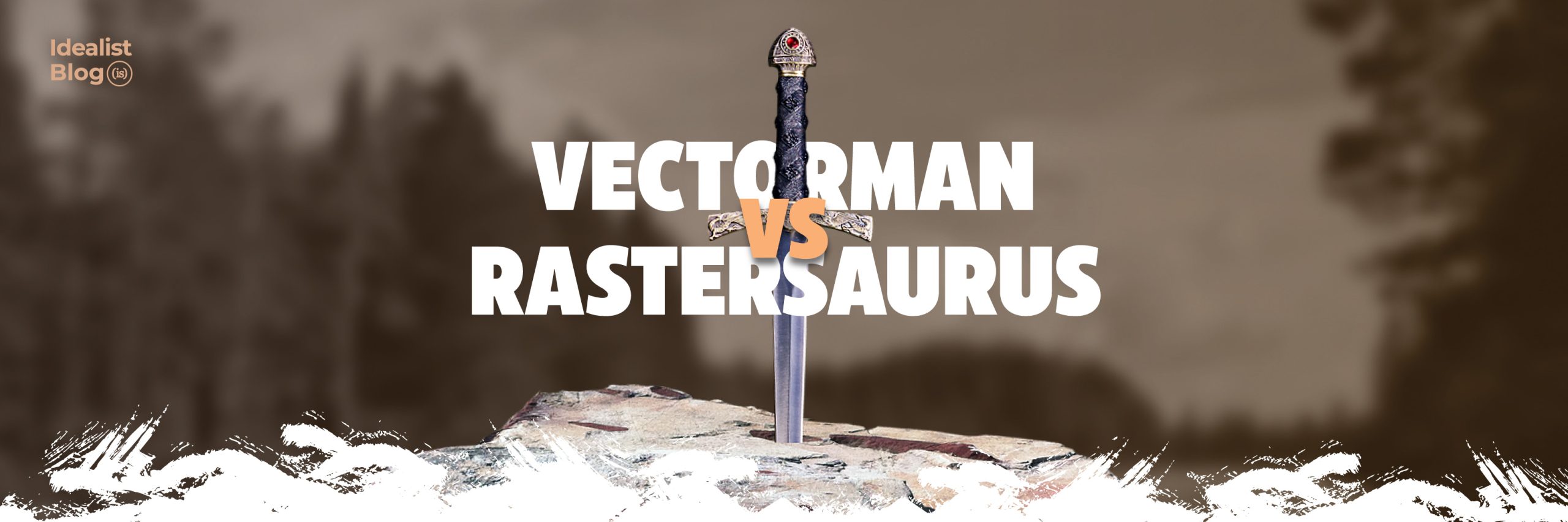 Vectorman vs Rastersaurus - Idealist Blog